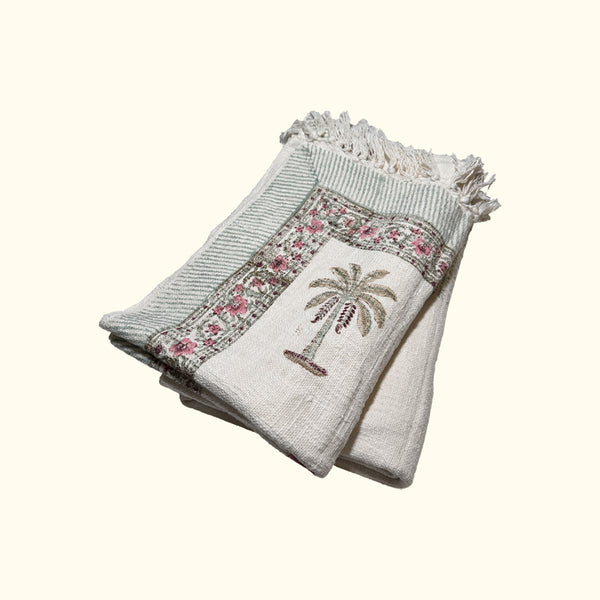 Palm Block-Printed Couch Throw – Chateau Loon